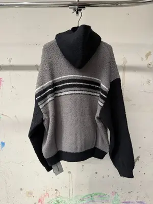 Balenciaga Logo Embroidered Zip-up Knit Jacket