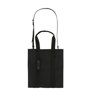 Moschino Cordura Shopper Bag With Top Handles - Black