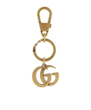 Gucci Double G Keychain - Gold