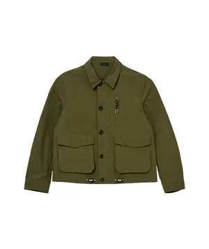 DRAKE'S LONDON Long Sleeve Casual Jacket With Packable Hood