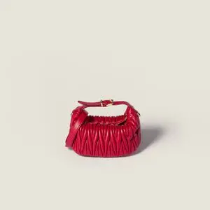 Miu Miu Matelassé Zipped Pouch - Red