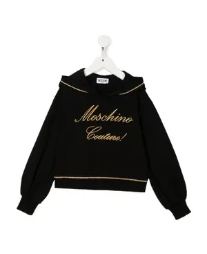 Moschino Embroidered Logo Hoodie