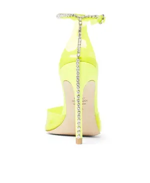 STUART WEITZMAN Embellished Pointed High Heel Sandals