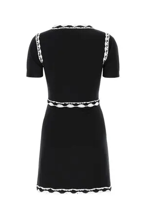 Moschino Crochet Trim Crewneck Dress