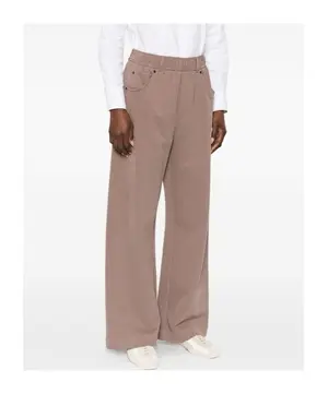 Brunello Cucinelli Wide-leg Trousers - Brown