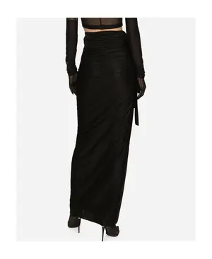 Dolce & Gabbana Kim Belted Midi Skirt