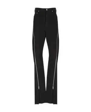 Rick Owens Zipper Detail Trousers - Black