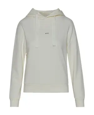 A.p.c. Logo Detail Drawstring Hoodie - Gray