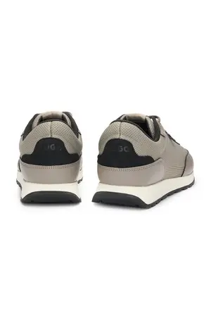 Hugo Boss Mesh-panelled Lace-up Sneakers
