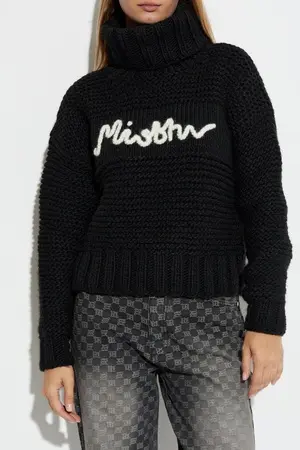 MISBHV Roll Neck Logo Knit Sweater