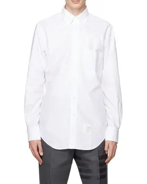 Thom Browne Collared Button-up Shirt - White