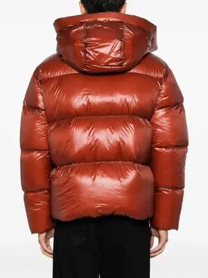 Emporio Armani Logo Embroidered Hooded Padded Jacket
