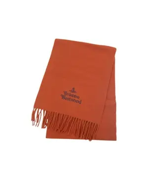 VIVIENNE WESTWOOD Fringed Scarf - Brown