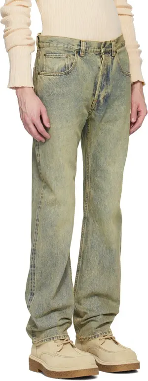 ENTIRE STUDIOS Slem Straight-leg Jeans - Surface Wave