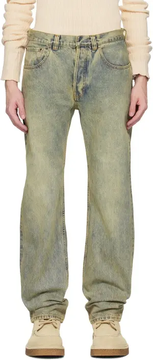 ENTIRE STUDIOS Slem Straight-leg Jeans - Surface Wave