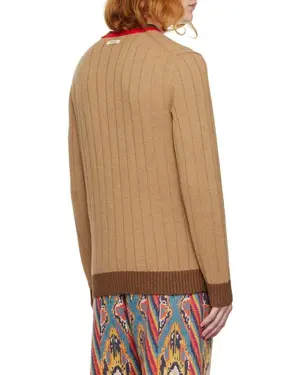 Gucci Web Stripe-neck Jumper