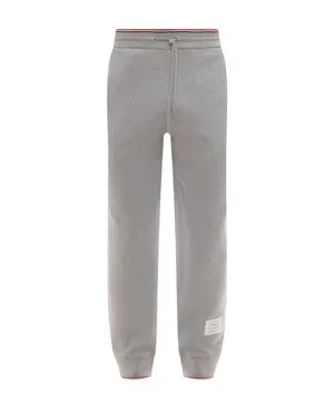 Thom Browne Logo Patch Drawstring Track Pants