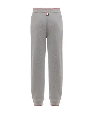 Thom Browne Logo Patch Drawstring Track Pants