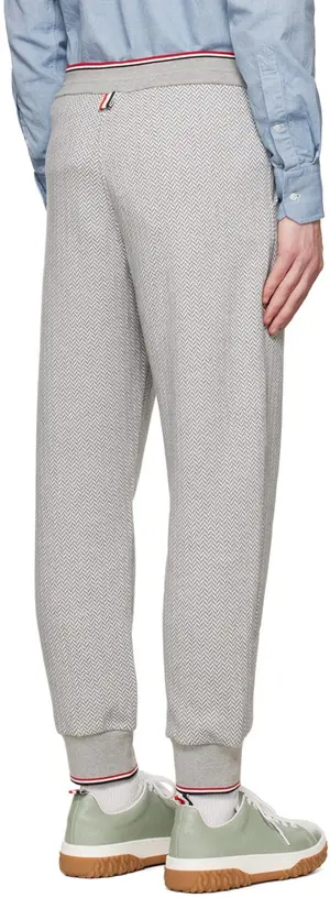 Thom Browne Logo Patch Drawstring Track Pants