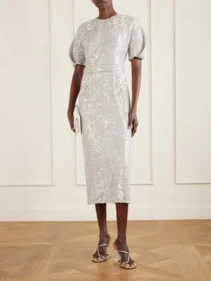 Erdem Sequined Midi Dress