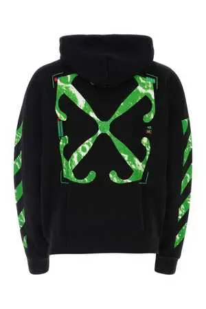 Off-White Arrows-print Zip-up Cotton Hoodie