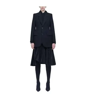 Balenciaga Hourglass Single-breasted Wool Twill Jacket