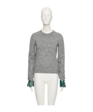 Valentino Garavani Lace Cuffed Sweater