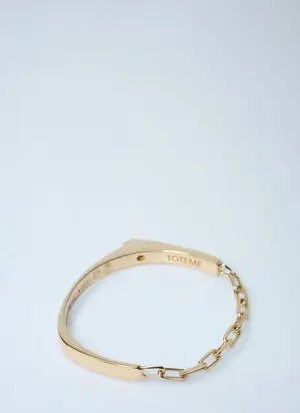 TOTEME Embellished Chain Ring - Yellow