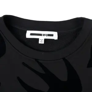 Alexander McQueen Long Sleeve Logo Dress - Black