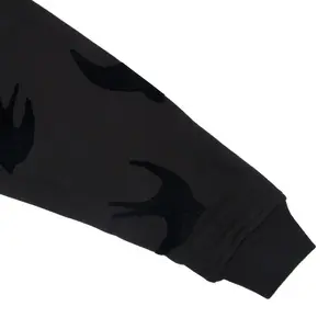 Alexander McQueen Long Sleeve Logo Dress - Black