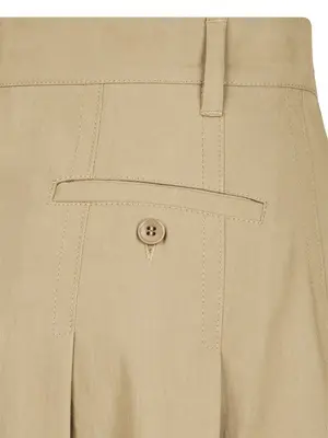 Max Mara Orme Pleated Midi Gabardine Skirt