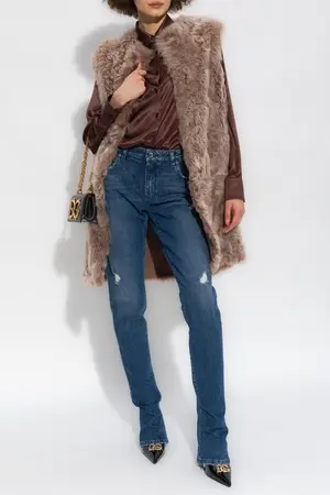 Dolce & Gabbana Sleeveless Fur Coat