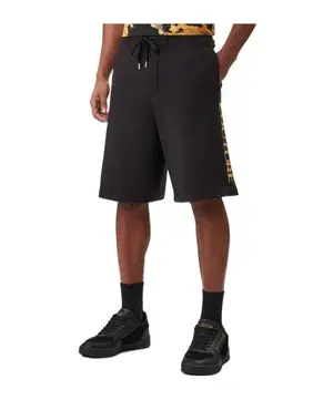 Versace Logo Track Shorts - Black