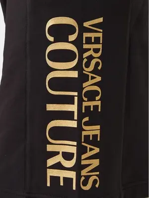 Versace Logo Track Shorts - Black