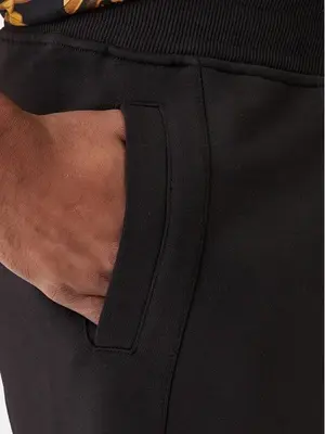 Versace Logo Track Shorts - Black