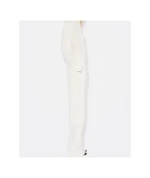 Alaïa Wool Dress Pants With Contrast Stitching