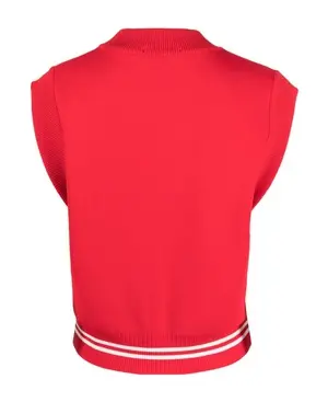 AUTRY Sleeveless Sweater With Logo Embroidery