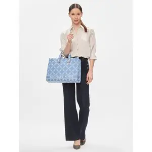 Michael Kors All-over Logo Jacquard Tote Bag