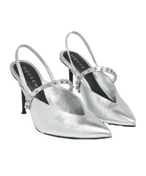 Alexander McQueen Revel Slingback Pumps With Stud Embellishments