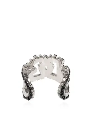 Dolce & Gabbana Dg Logo-plaque Crystal Ring