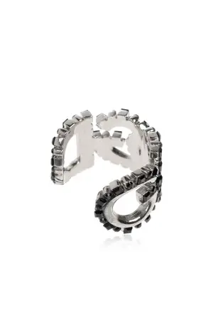 Dolce & Gabbana Dg Logo-plaque Crystal Ring
