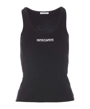 Patrizia Pepe Logo Camis Tanks For Women