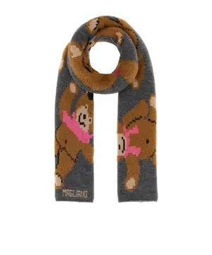 MAGLIANO Embroidered Wool-blend Scarf - Brown
