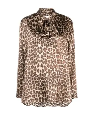 P.a.r.o.s.h Pussy-bow Collar Silk Shirt
