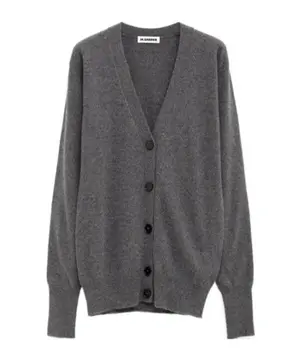 JIL SANDER Button-down Cashmere Cardigan - Black