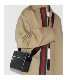 Gucci Medium Gg Crossbody Bag - Black