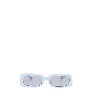 Jacquemus Rectangle Logo Sunglasses - Blue