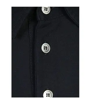 ZANONE Crepe Long Sleeve Polo Shirt