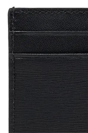 Bally Logo-printed Striped Cardholder - Black