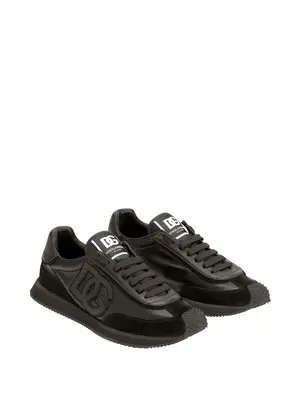 Dolce & Gabbana Round Toe Lace-up Sneakers - Black